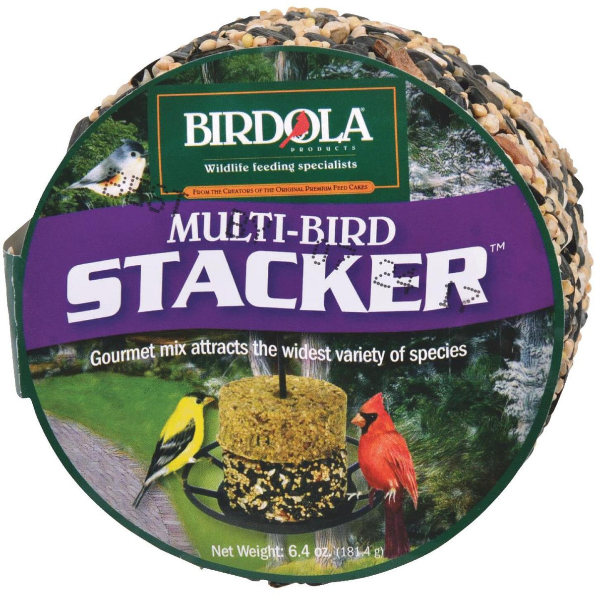 Birdola Multi-Bird Stacker 6.4 Oz. Wild Bird Seed Cake - Southold, NY ...